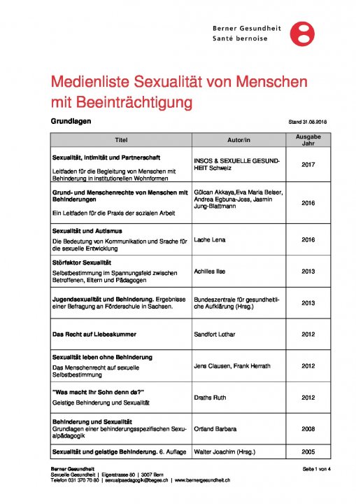 sexpaed_medienliste_behinderung_und_sexualität_d - Berner Gesundheit