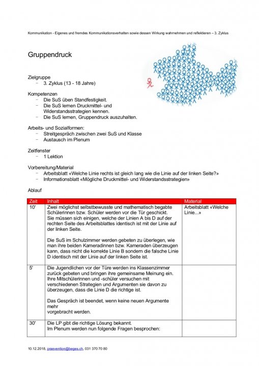 Gruppendruck – nja - Berner Gesundheit